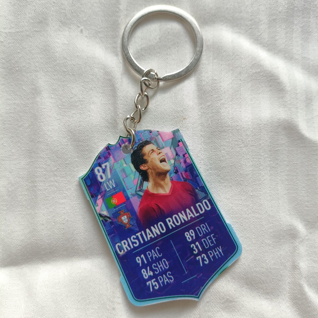 Cristiano Ronaldo Portugal Fut Card Keychain | CR7 World Cup Gift Him ...