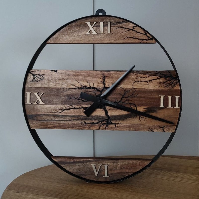 Handmade Wood Clock - Etsy