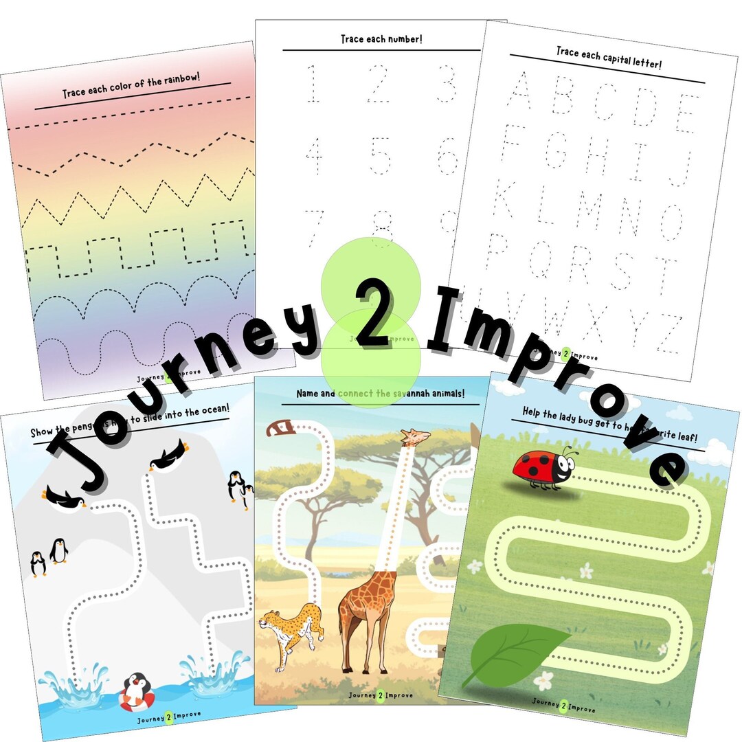 Pre-writing Activity Booklet for 3-5 Year Olds for Daily Practice - Etsy
