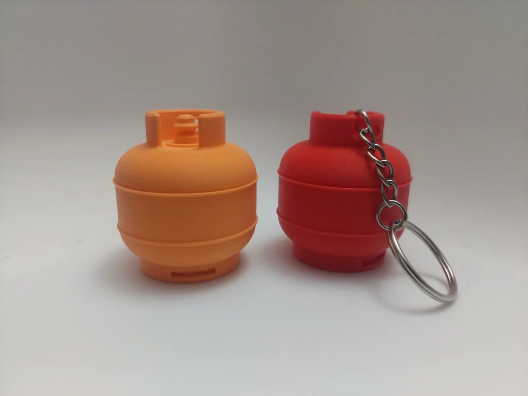 Mini Gas Cylinder Stash Keychain - Secret Pill Holder, Portable Capsule ...