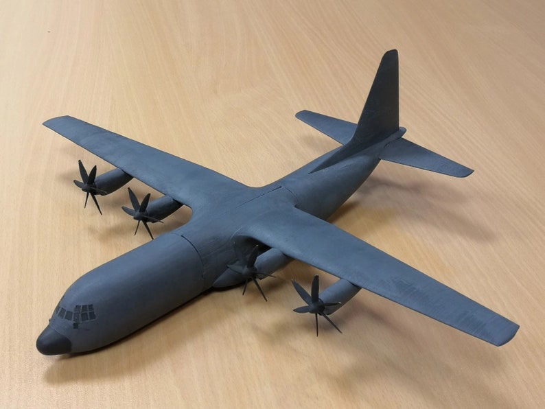 C-130 Hercules Model Kit DIY Glue & Paint Set, Detailed Military Cargo ...