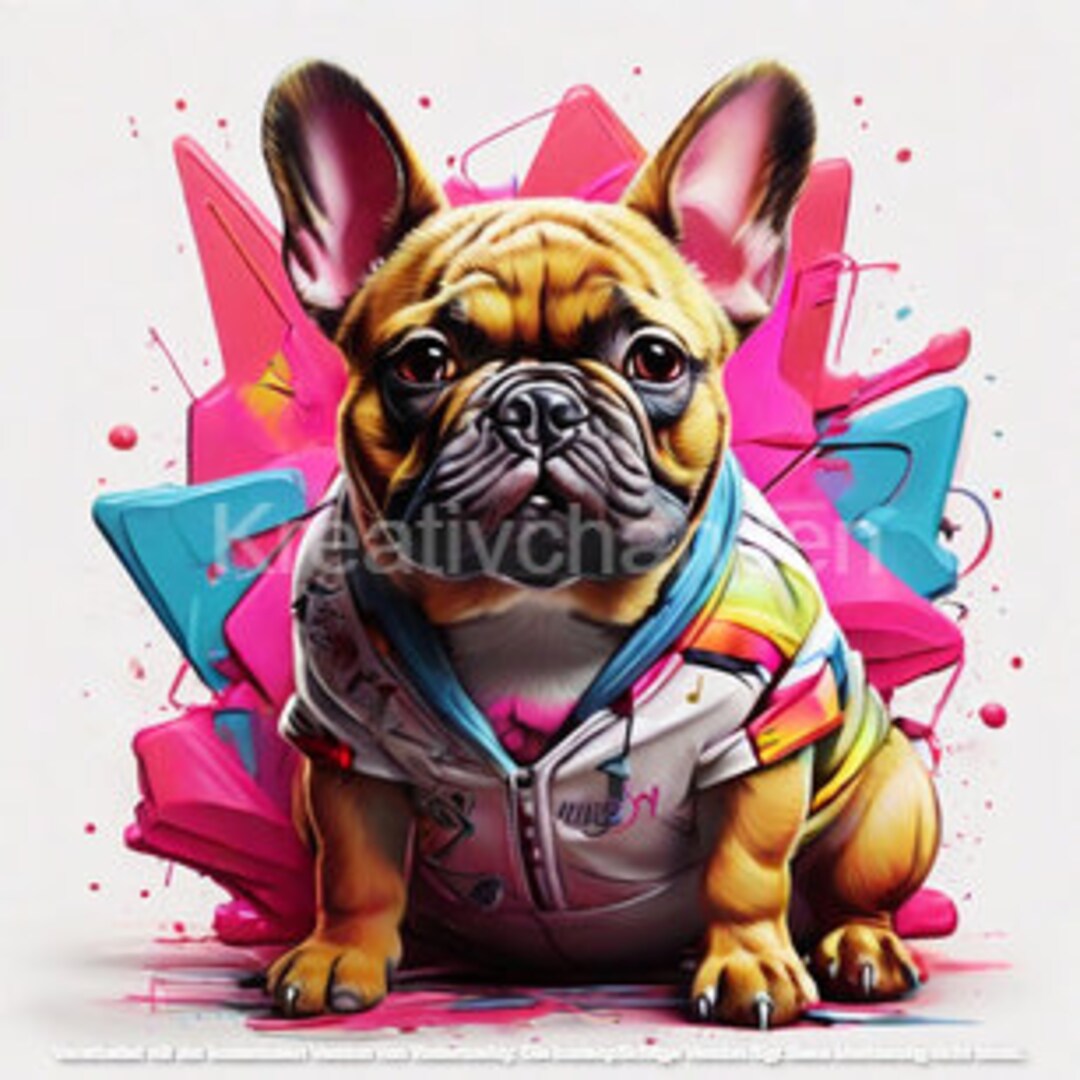 8 French Bully - PNG DTF Sublimation Bundle Neon, Grafitti - Etsy