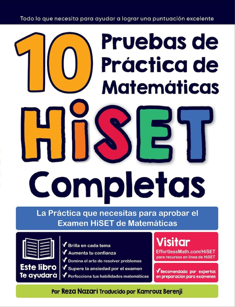 10 Pruebas De Práctica De Matemáticas Hiset Completas - Etsy