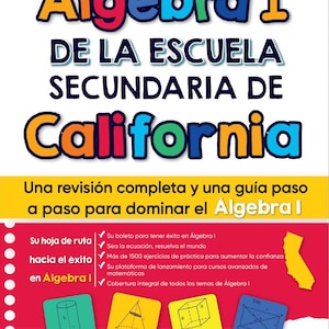 Álgebra I De La Escuela Secundaria De California - Etsy
