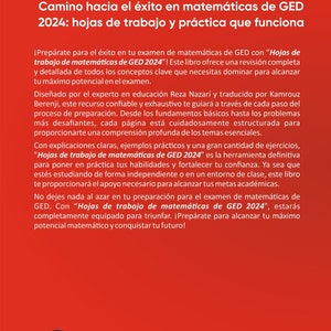 Hojas De Trabajo De Matemáticas De GED - Etsy