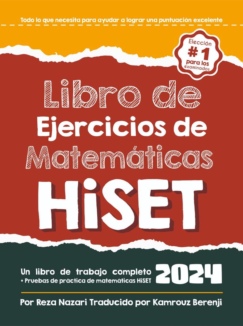 Libro De Ejercicios De Matemáticas Hiset - Etsy