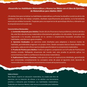 Libro De Ejercicios De Matemáticas Para Adultos - Etsy