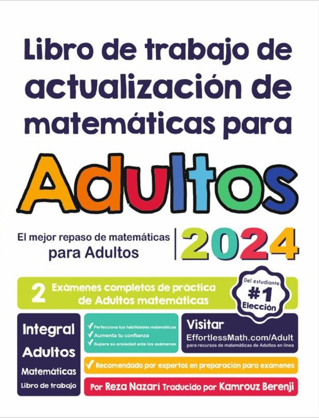Libro De Trabajo De Actualización De Matemáticas Para Adultos - Etsy
