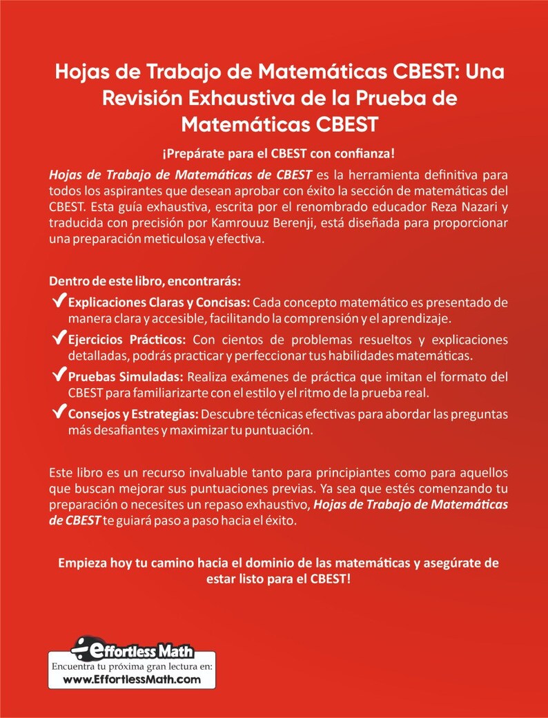 Hojas De Trabajo De Matemáticas CBEST - Etsy