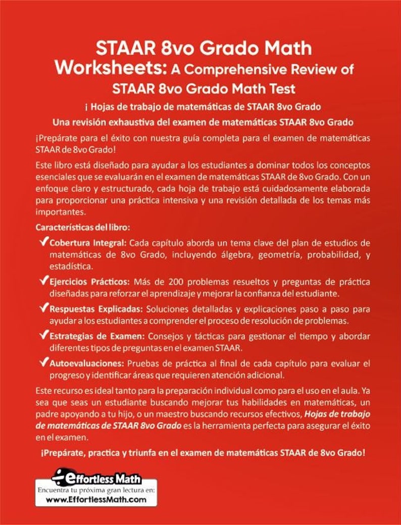 Hojas De Trabajo De Matemáticas De STAAR 8vo Grado - Etsy
