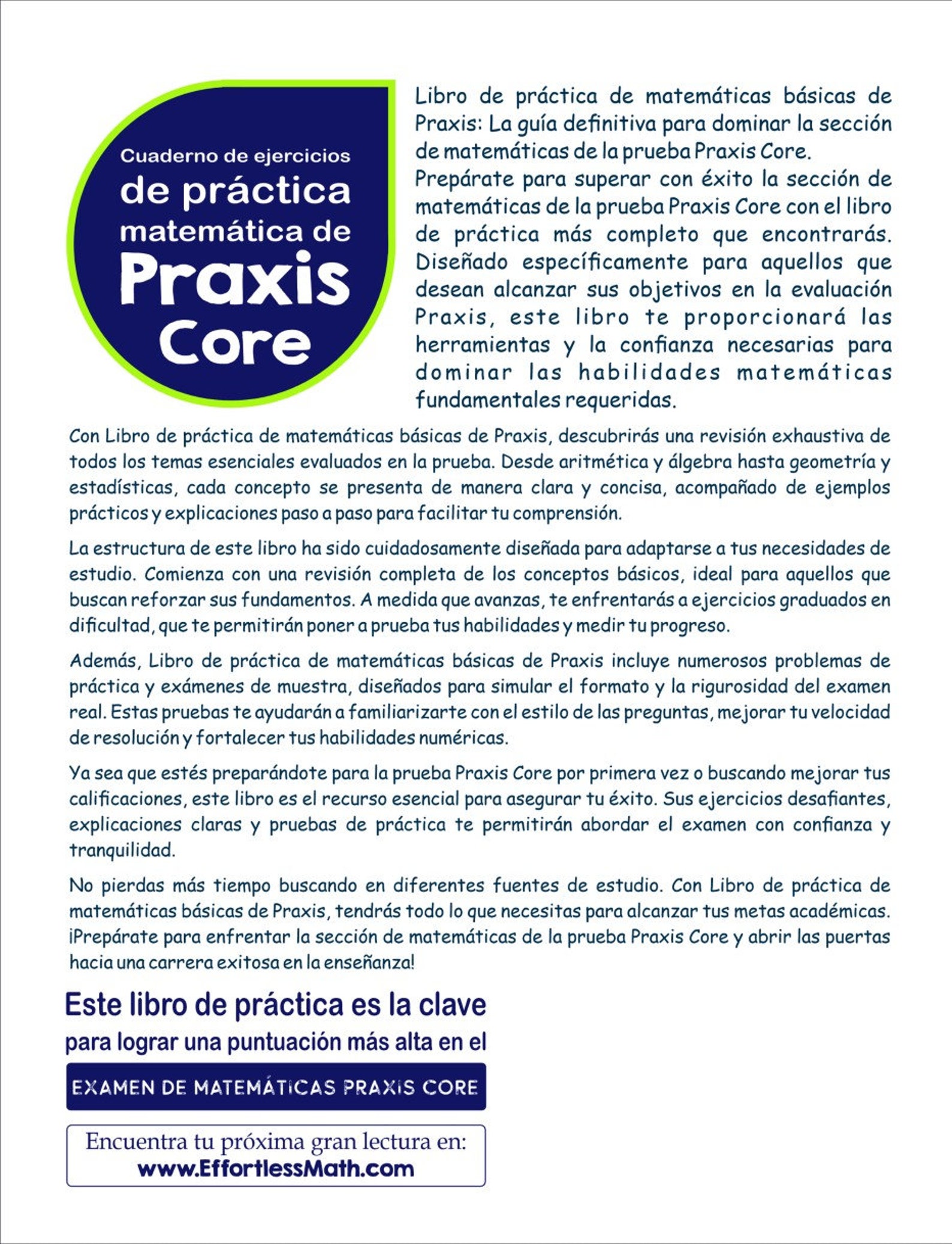 Praxis Libro De Práctica De Matemáticas Básicas De Praxis - Etsy