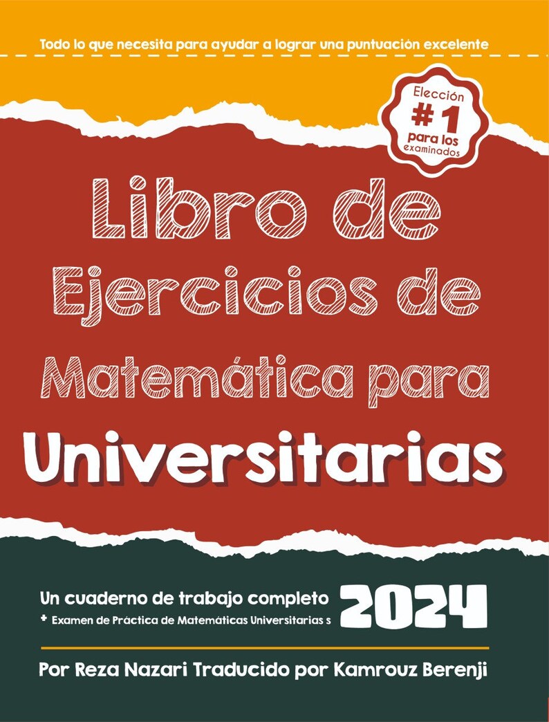 Libro De Ejercicios De Matemáticas Universitarias - Etsy