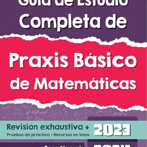 Guía De Estudio Completa De Praxis Básico De Matemáticas - Etsy