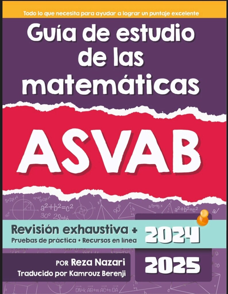 Guía De Estudio De Las Matemáticas ASVAB - Etsy