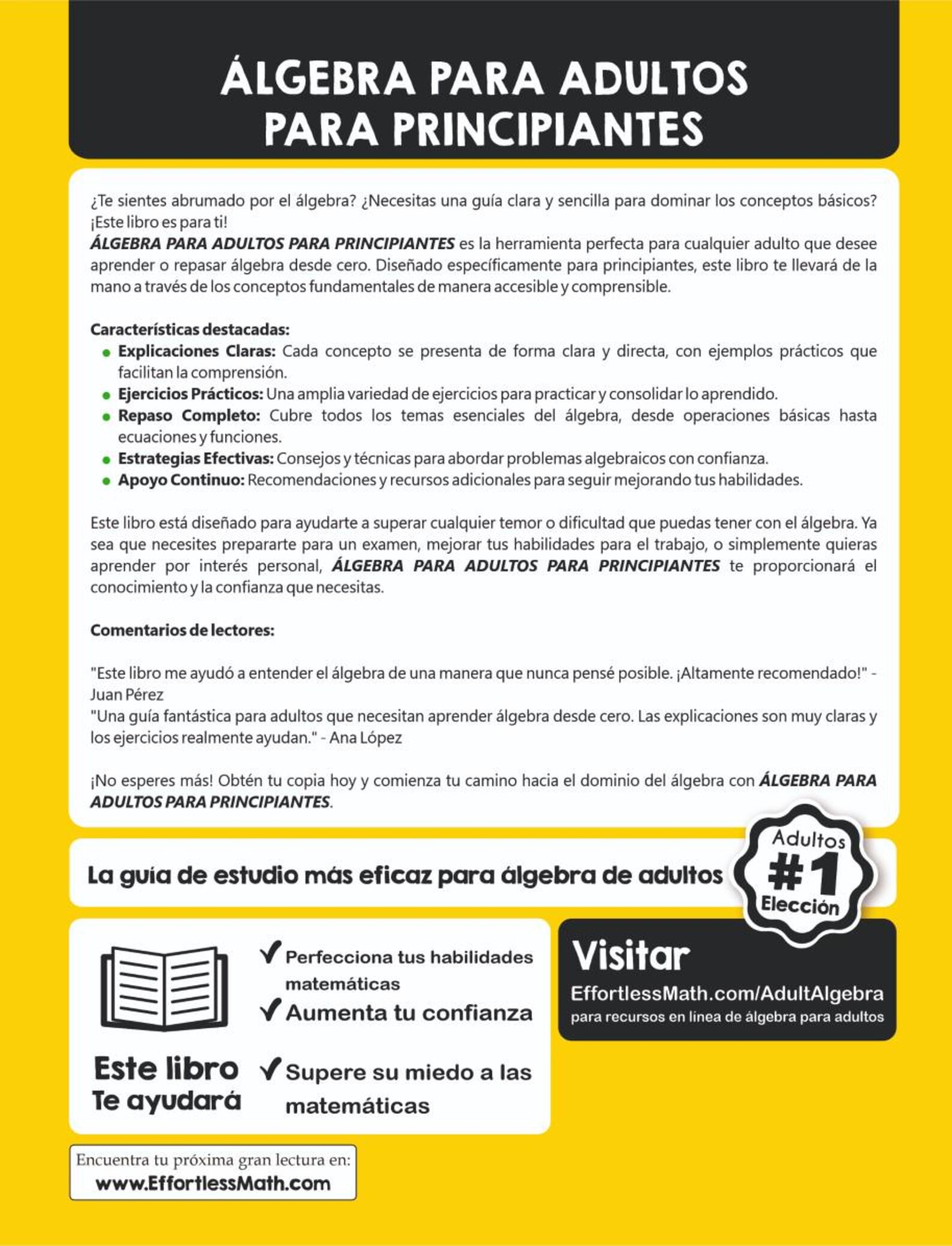 Álgebra Para Adultos Para Principiantes - Etsy