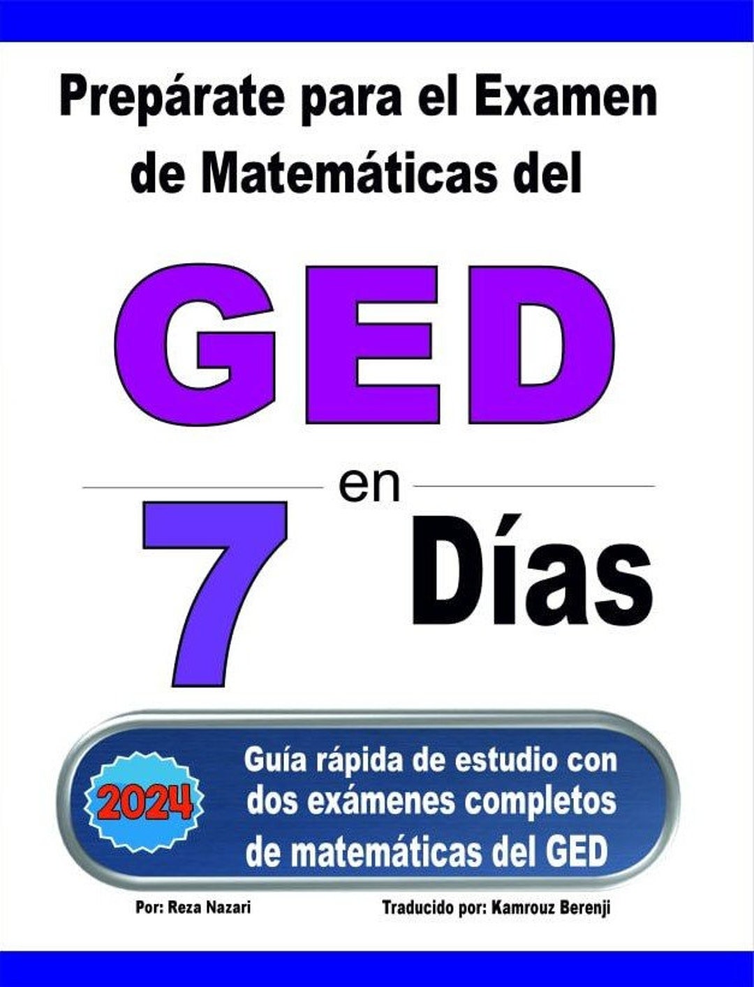 GED Math Exam Prep Book: 7-day Study Guide (spanish Edition) - Etsy