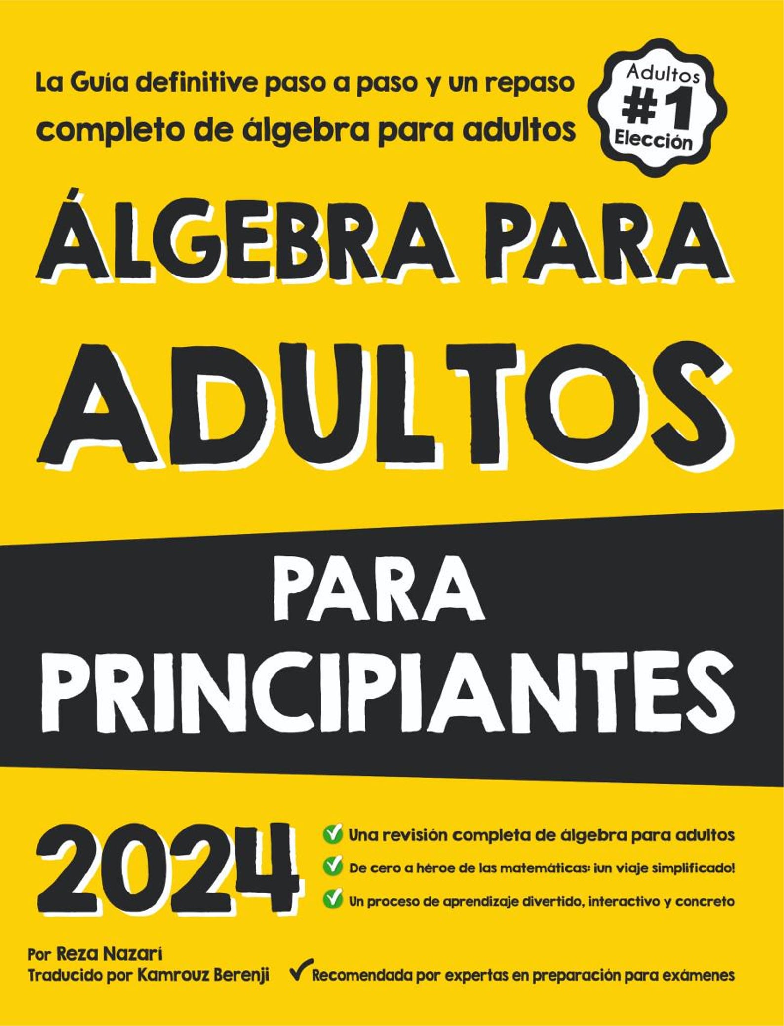 Álgebra Para Adultos Para Principiantes - Etsy