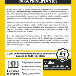AP Pre-cálculuo PARA PRINCIPIANTES - Etsy