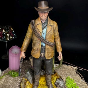 Arthur Morgan Painted Figure From the Game RDR2. the Main Character of ...