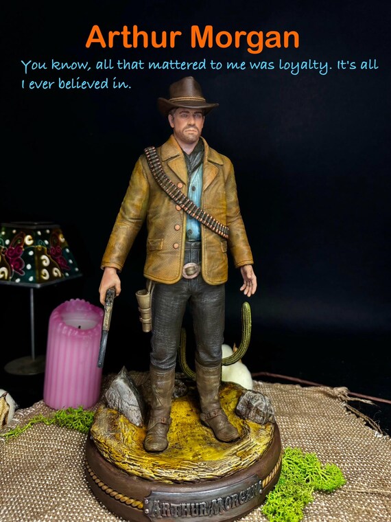 Arthur Morgan Painted Figure From the Game RDR2. the Main Character of Red Dead Redemption 2. Print From High Quality 8k 3d Resin. Etsy