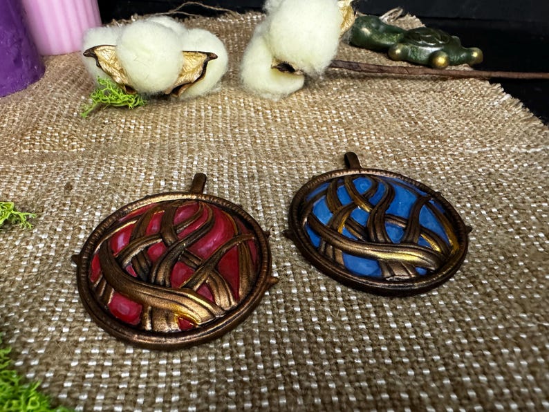 Elden Ring Crimson & Cerulean Seed Talisman Gift for Elden Ring Fan ...