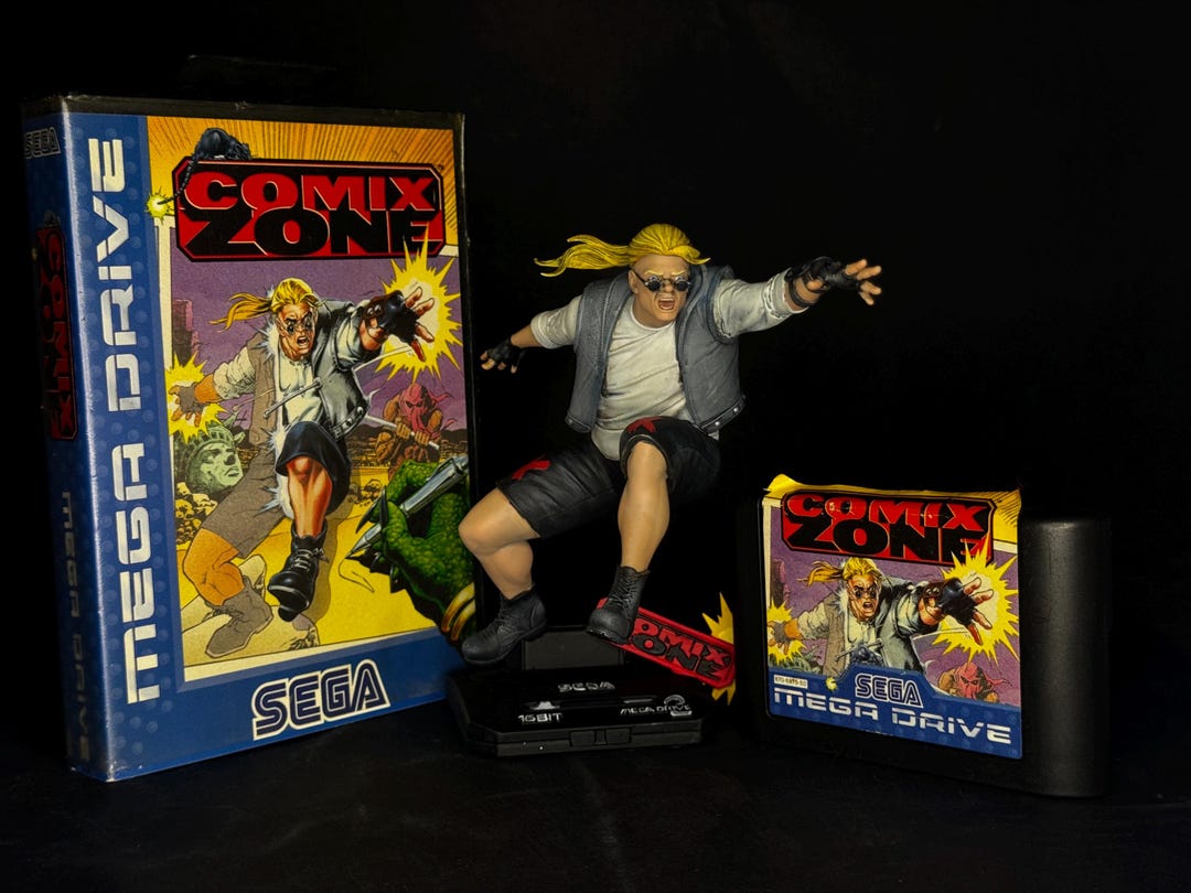 Sketch Turner Figure Retro Comix Zone Collectible Handcrafted Gamer ...