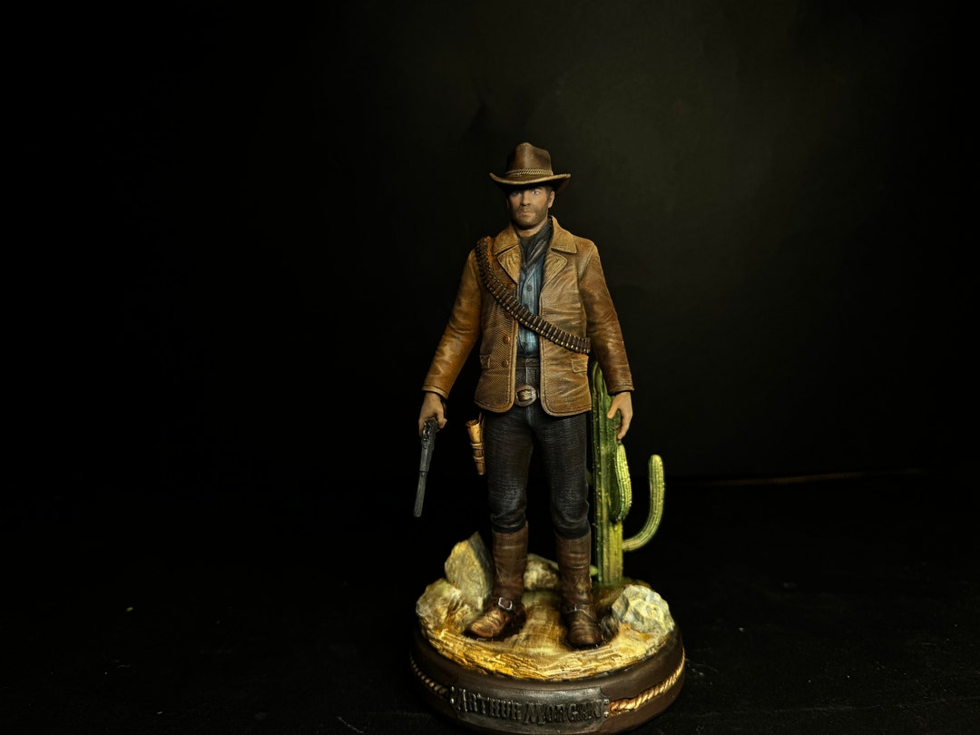 Arthur Morgan Painted Figure From the Game RDR2. the Main Character of ...