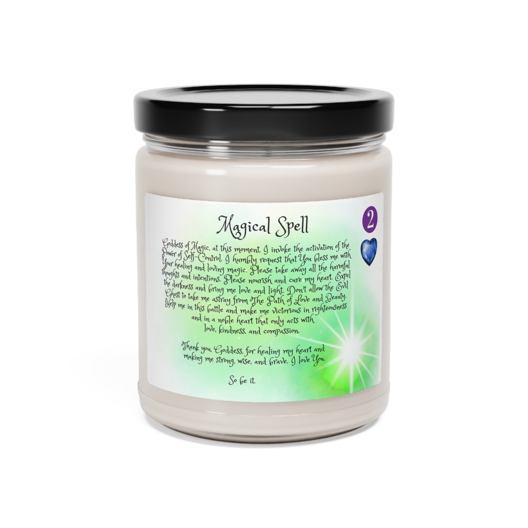 Magic Spell Candle to Calm Bad Temper Nerves Stress Worry - Etsy