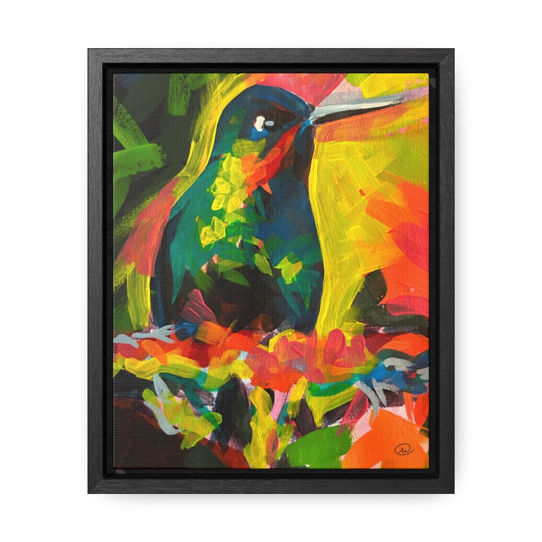 Colorful Hummingbird Wall Art Décor | Bird Lover Gift Idea | Christmas ...