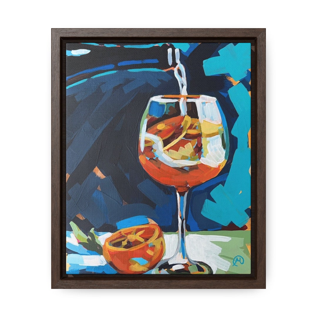 Aperol Spritz Print Bar Cart Decor Italian Cocktail Art - Etsy