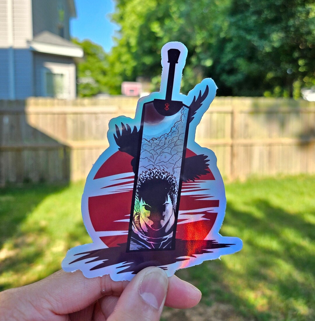 Anime Sticker Dragon Slayer Mad Swordman Ber.s3rk Gut.z Greatsword ...