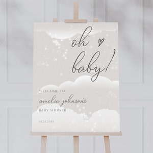 Welcome to Baby Shower Sign Cloud, Welcome Sign Baby Shower Cloud, on ...