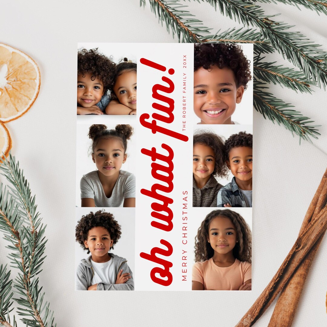 Personalized Year-end Recap With Multiple Photo Collage, Modern Family ...