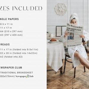 News Business Large Newspaper, Printable Canva Business Template for ...