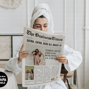 New Business Brand Announcement Printable Tabloid, Newspaper Template ...