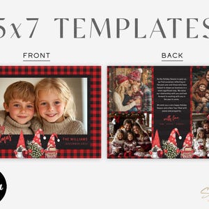 Editable Christmas Elf Photo Card Template, Printable Holiday Season ...