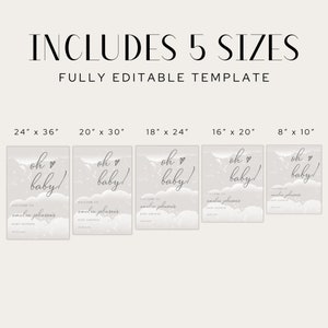 Welcome to Baby Shower Sign Cloud, Welcome Sign Baby Shower Cloud, on ...