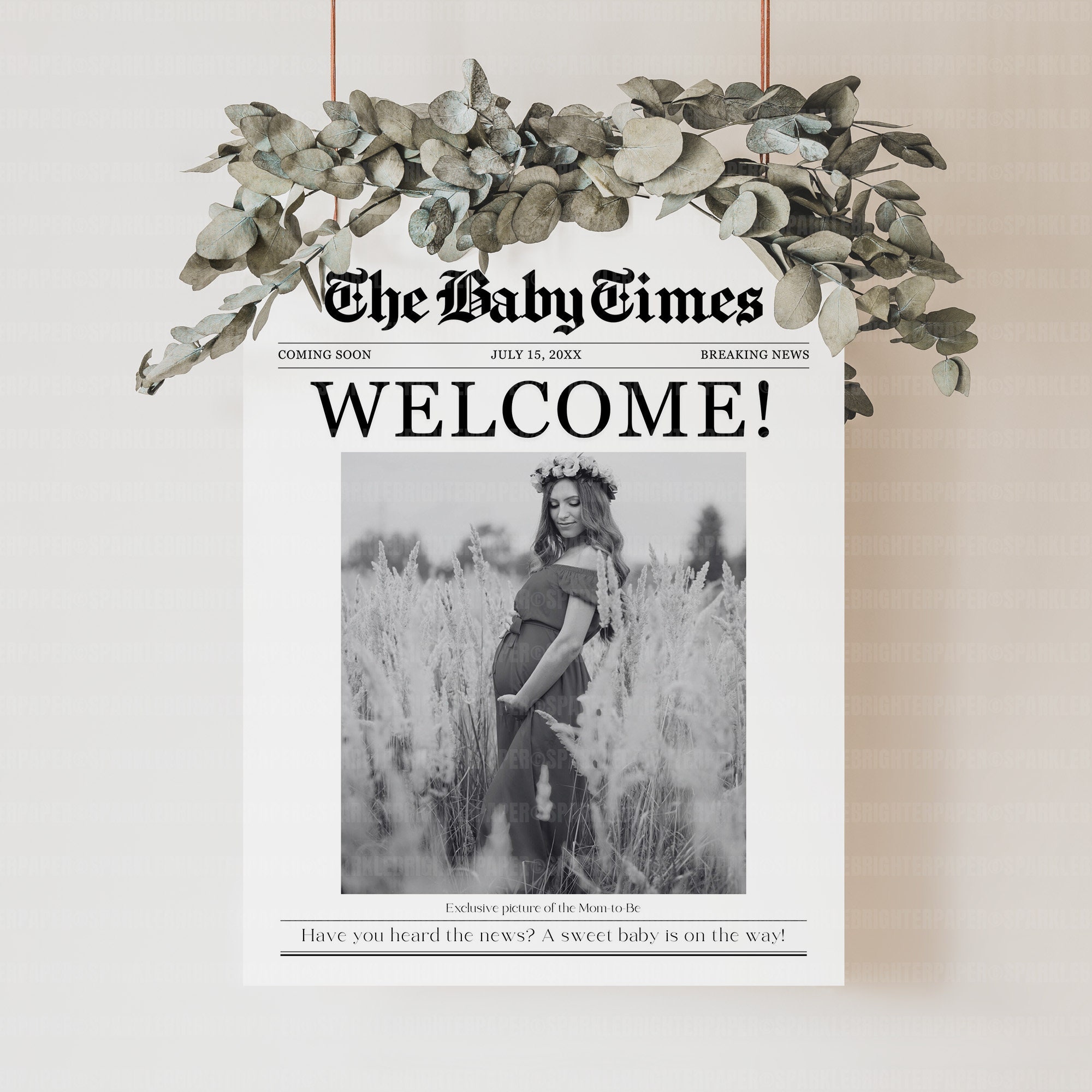 Welcome Sign Baby Shower 4-sizes for Fedex Print, Custom Mom-to-be ...