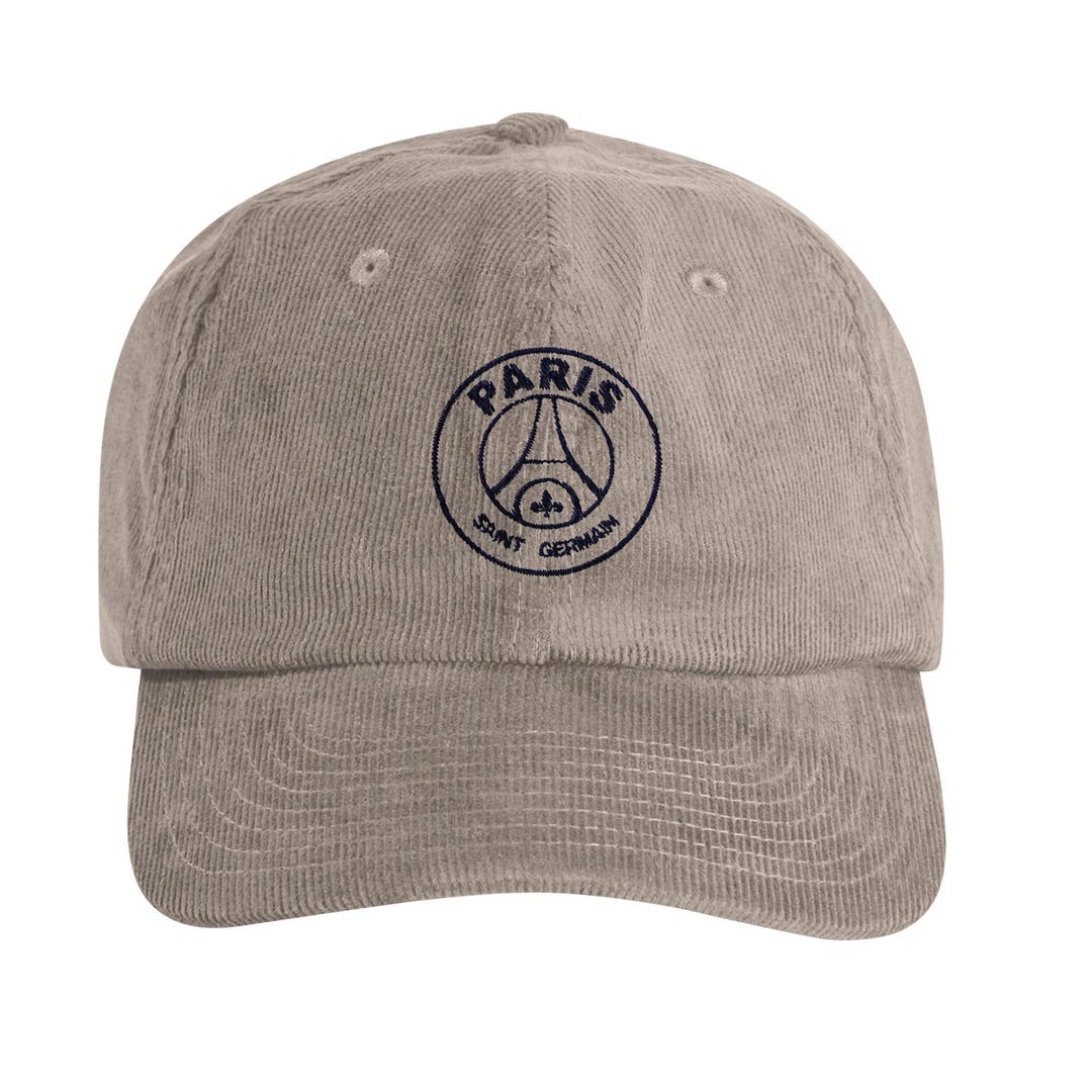 Paris Saint-germain Embroidered Corduroy Hat: Navy PSG Cap - Etsy