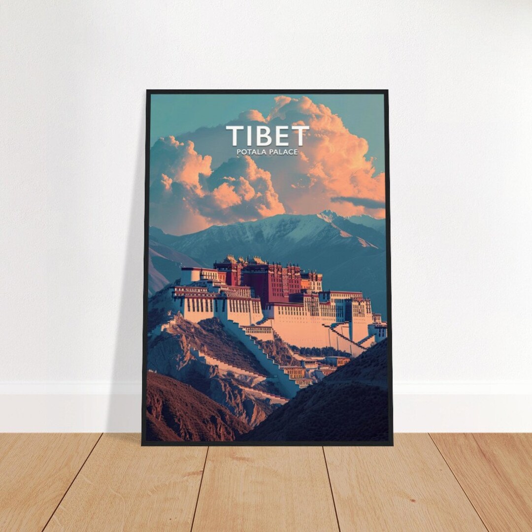 Potala Palace Serenity - Tibet - Tibetan Art Print - Colorful ...