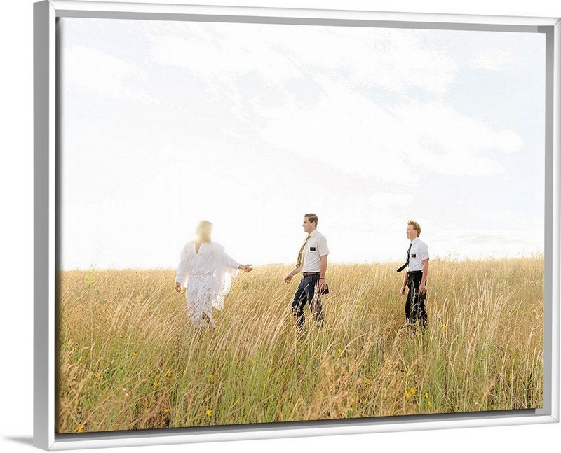 Jesus Christ With LDS Missionaries "safe" Christian Art LDS Art ...