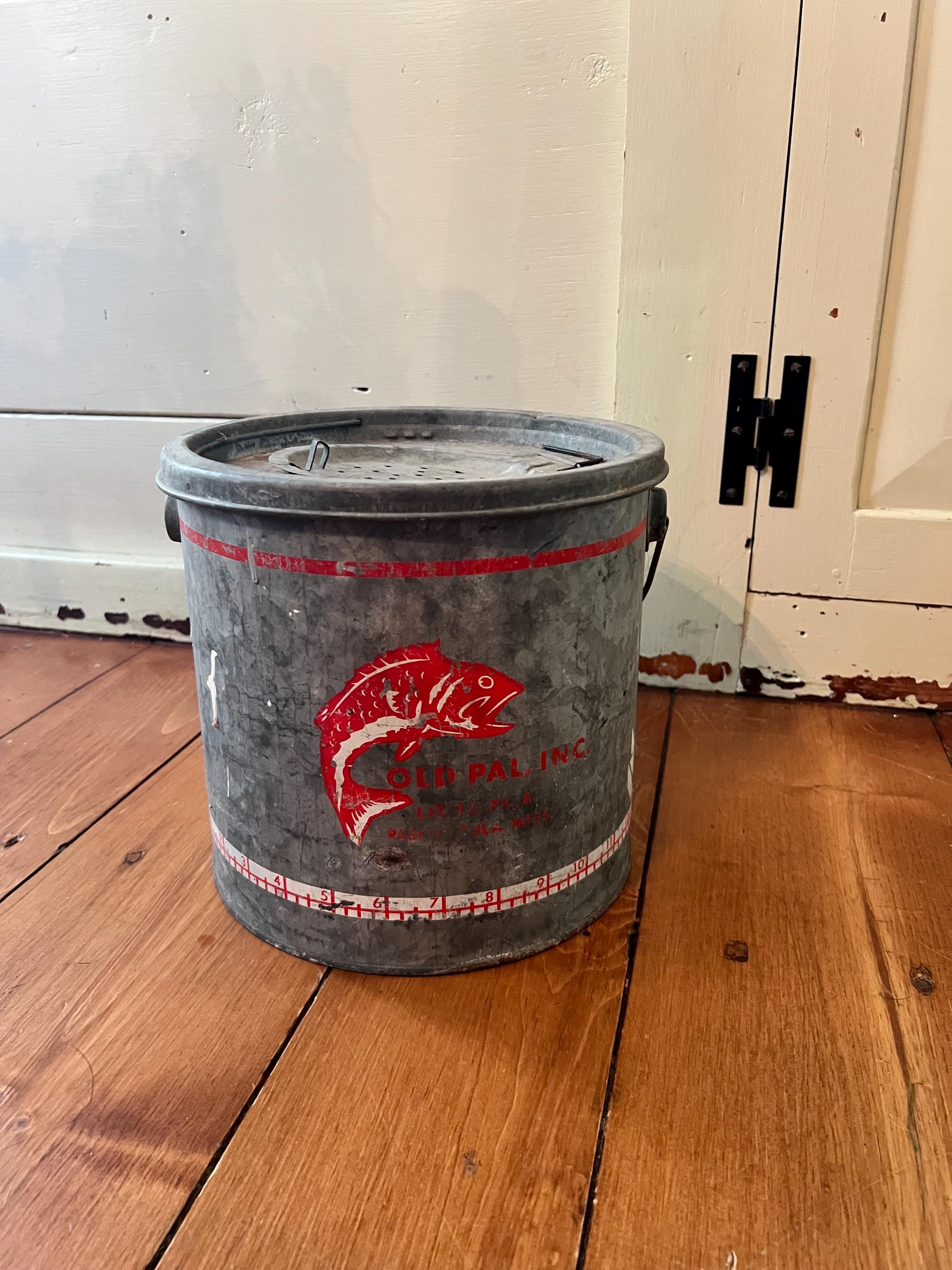 Antique Fishing Minnow Bucket - Etsy