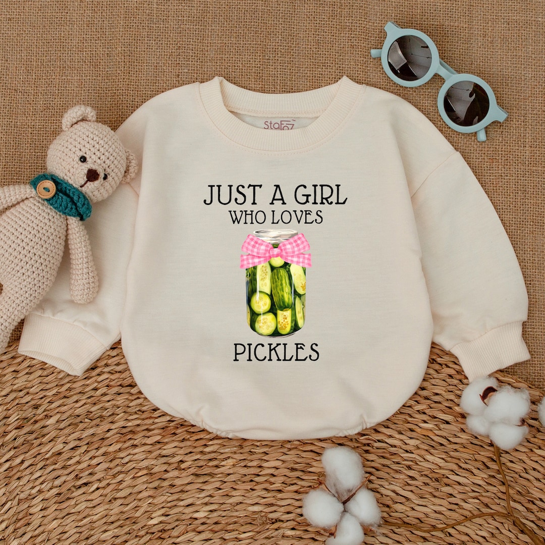 Just A Girl Who Loves Pickle Baby Bodysuit, Little Pickle Romper ...