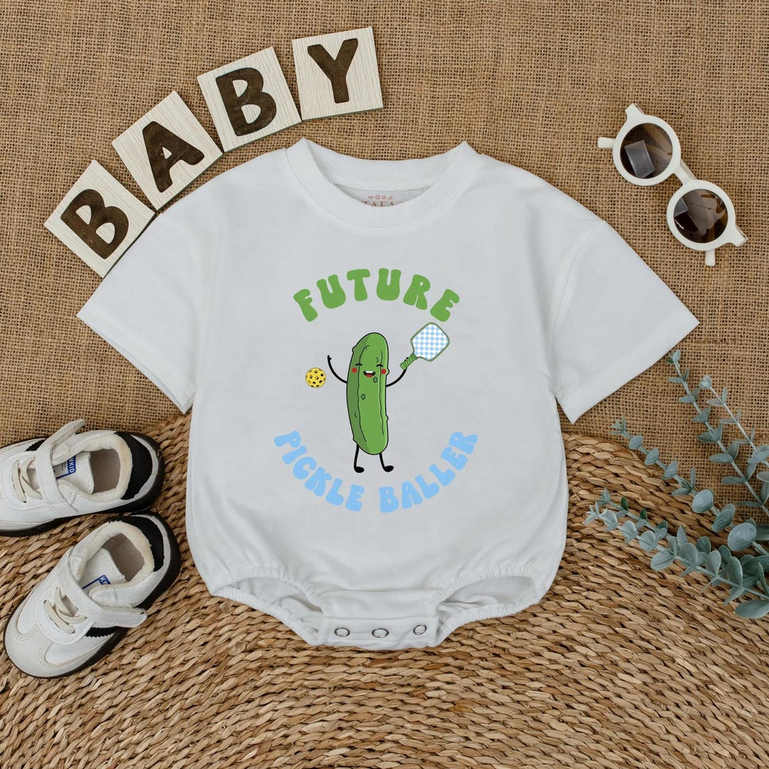 Future Pickleballer Baby Romper, Baby Pickleball Bodysuit, Funny ...