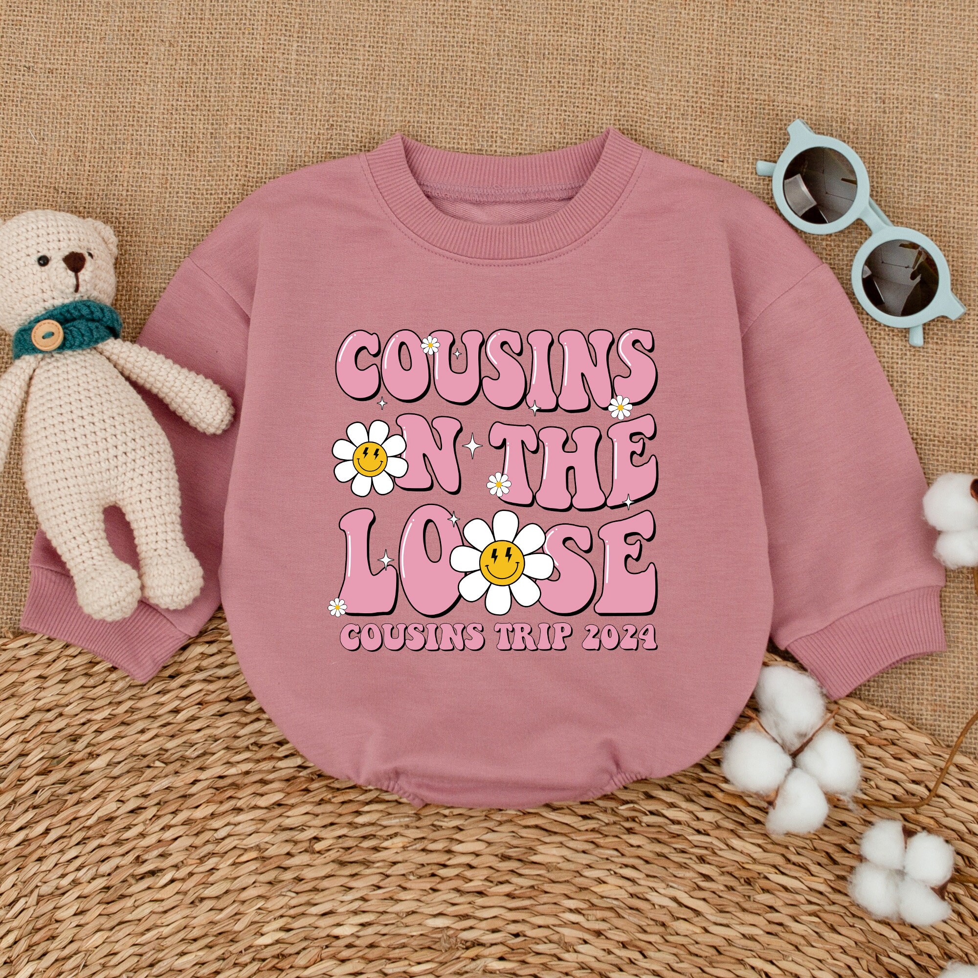 Cousins on the Loose Romper, Cousin Crew Bodysuit, Smiley Face Outfit ...