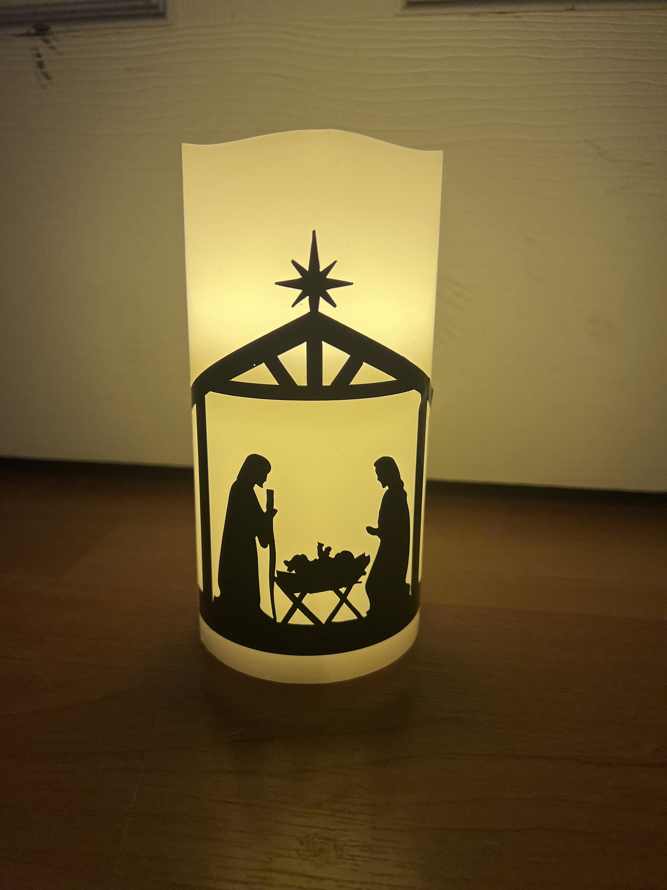 Nativity Scene Candle - Etsy