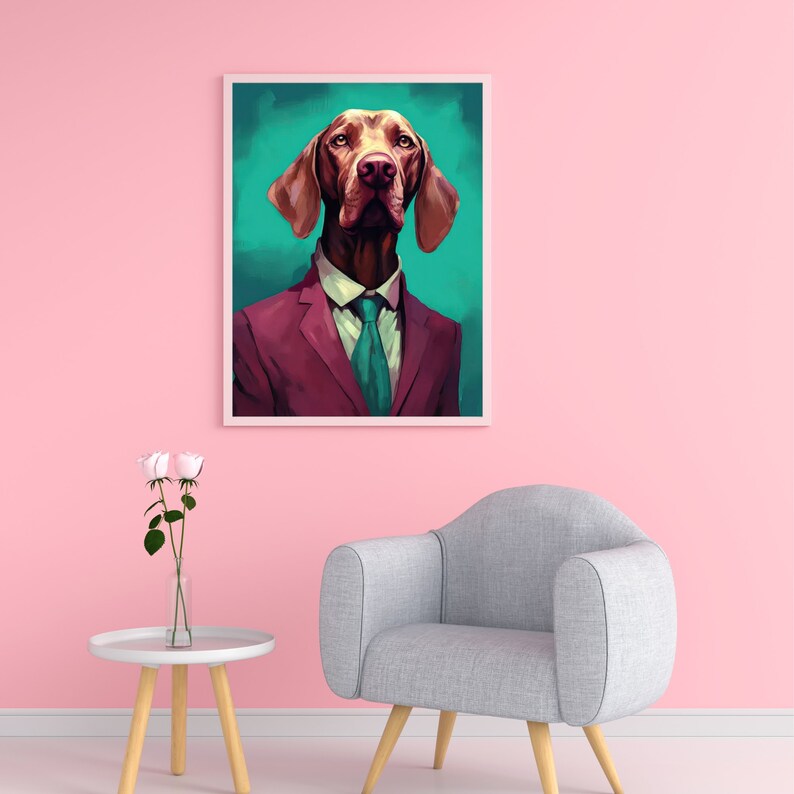 Dog Poster Bundle Printable Teal Wall Art Preppy Dog Decor - Etsy