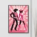 Disco Cowgirl Wall Art Set, Preppy Room Decor, Hot Pink, ERA, Prints ...