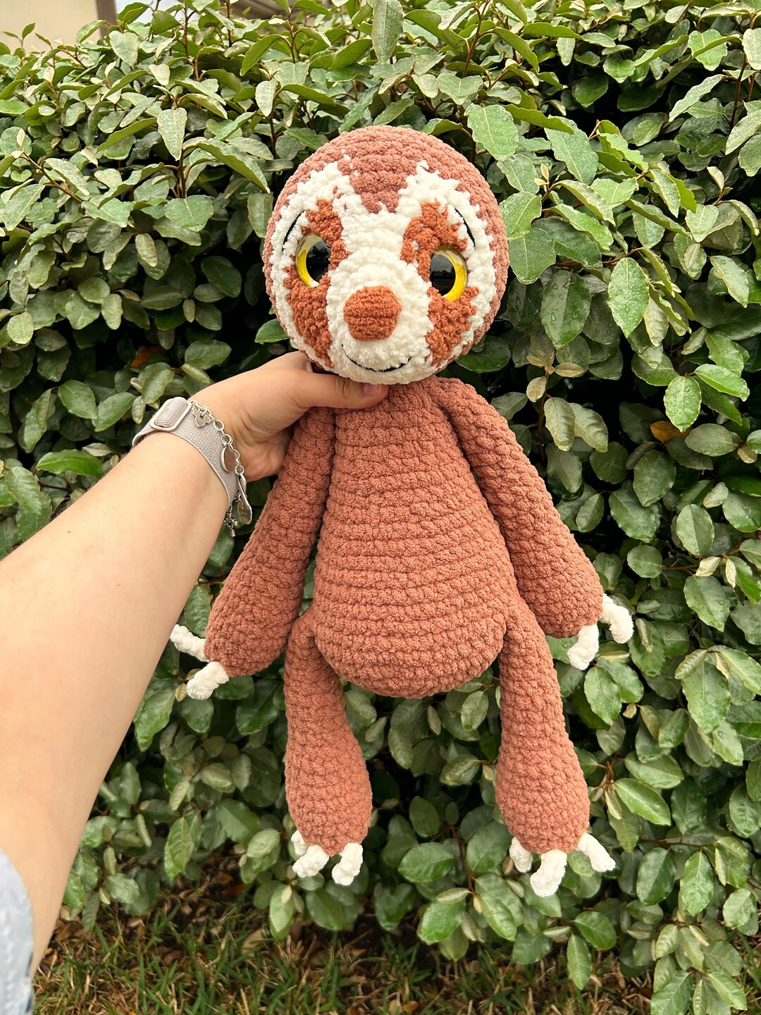 Crochet Jumbo Sloth Plushie Handmade Sloth Finished Plush - Etsy