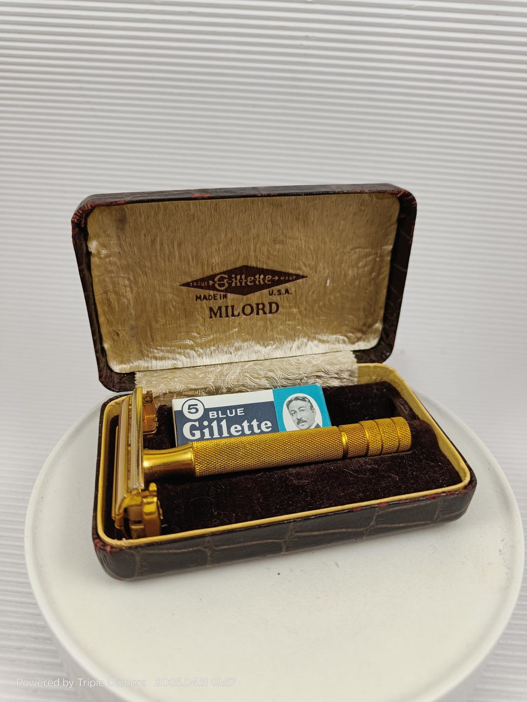 Gillette Milord Safety Razor Vintage, Gold-colored, Very Good Condition ...